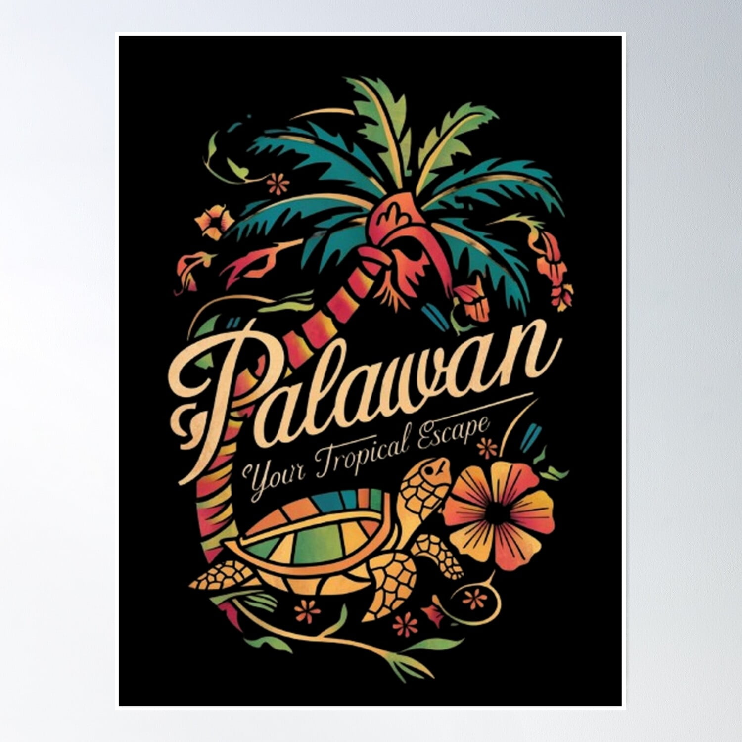 Palawan: Your Tropical Escape Poster Wall Art, Modern Wall Decor, 12x18 ...