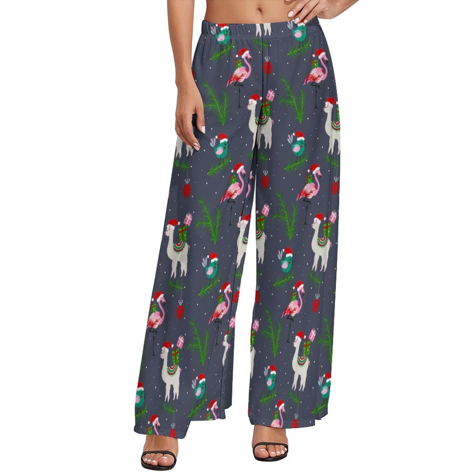 Palazzo Pants for Women, Comfy Womens Wide Leg Baggy Pants, Christmas ...