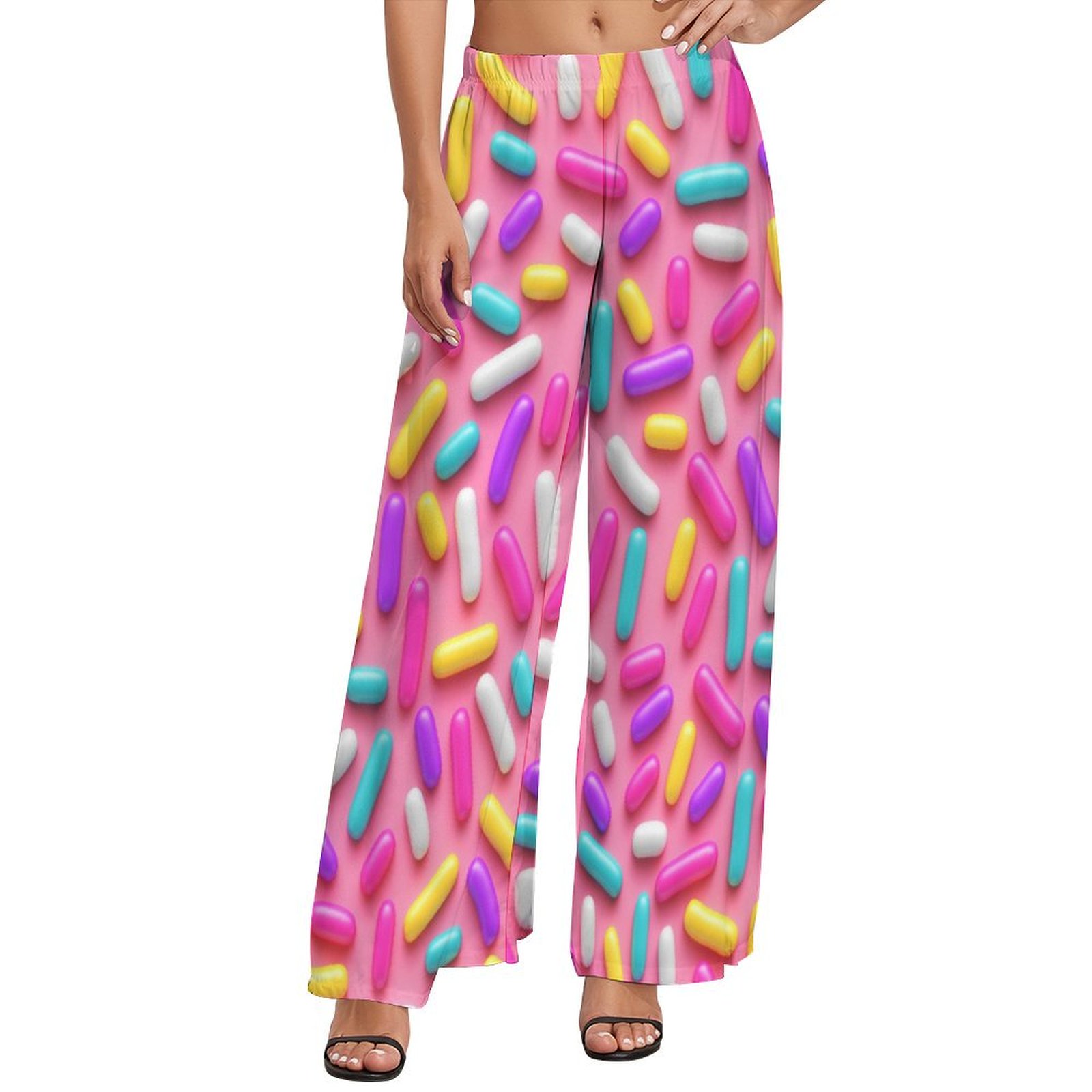 Palazzo Pants for Women, Comfy Womens Wide Leg Baggy Pants, Colorful ...