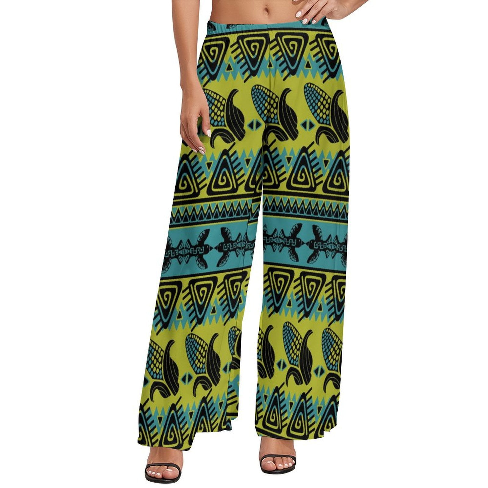 Palazzo Pants for Women, Comfy Womens Wide Leg Baggy Pants, Teal ...