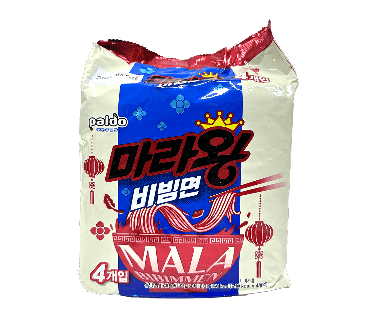 Paldo Fun & Yum Mala Wang Spicy Stir-Fried Noodles, Authentic Chinese ...