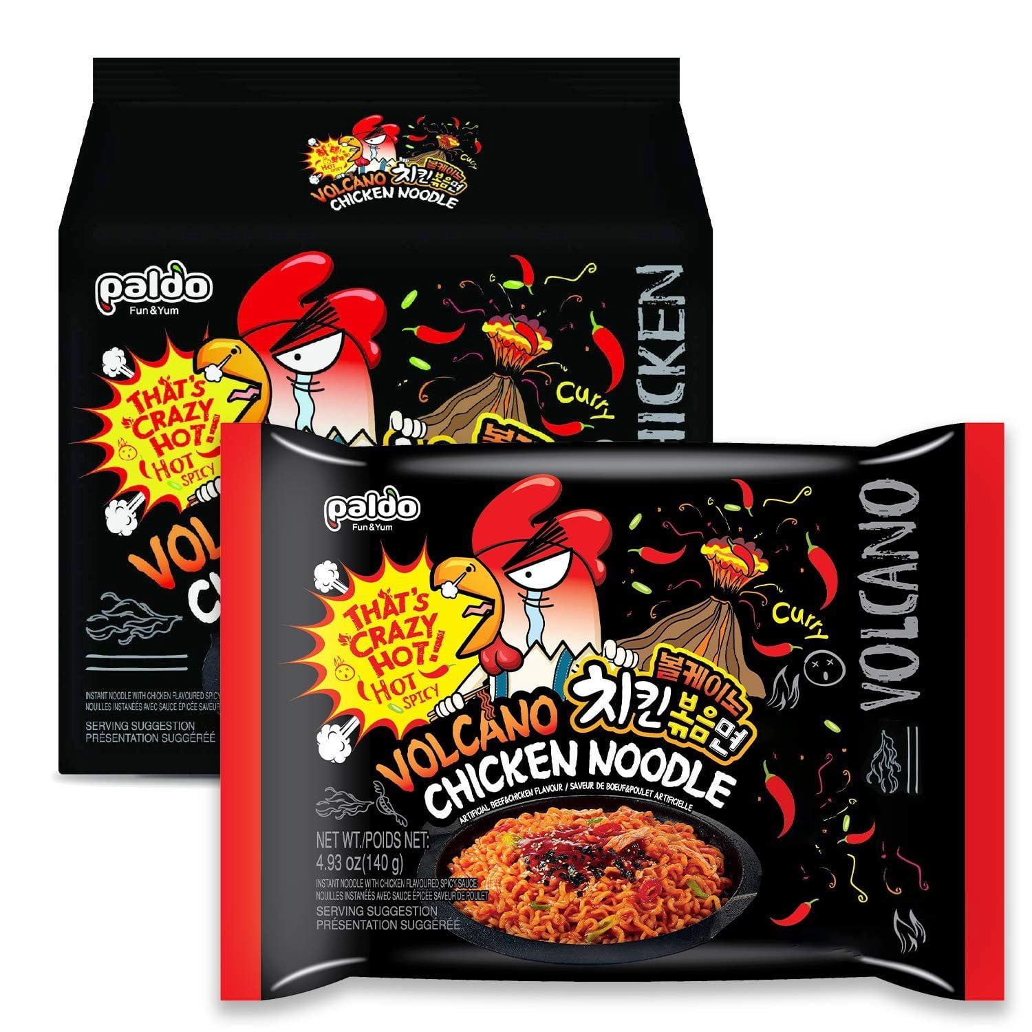 Paldo Volcano Chicken Noodle - Walmart.com