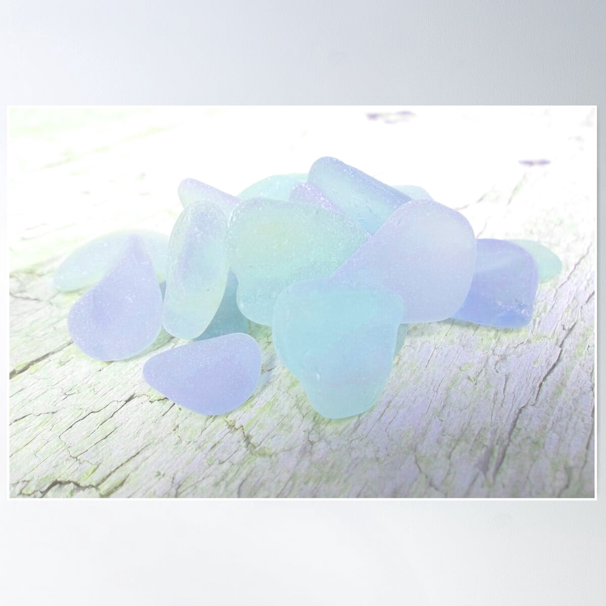 Pale Blue Coastal Decor Sea Glass Photography Pastel Beach House Decor ...