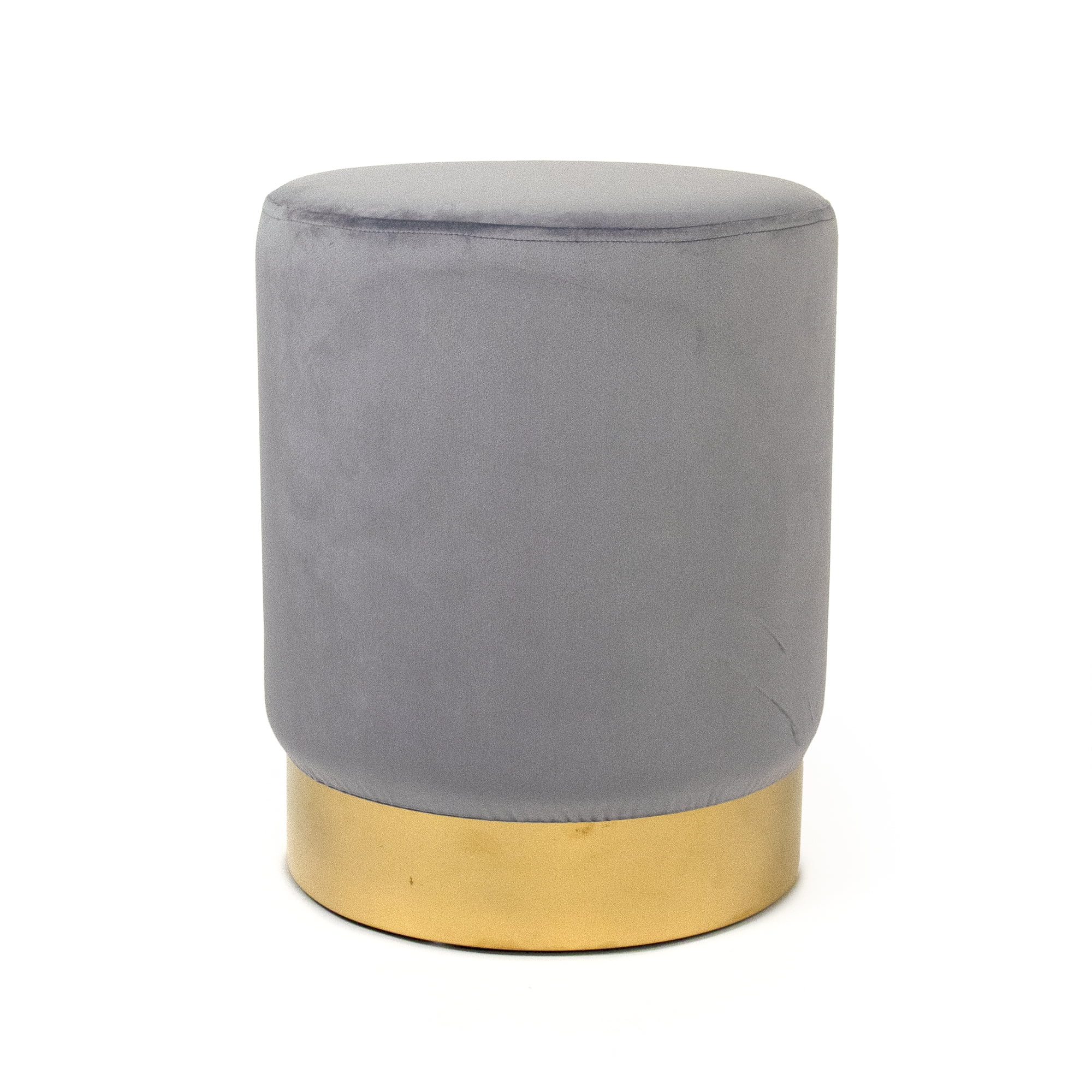 Pale Blue Velvet Stool - Walmart.com