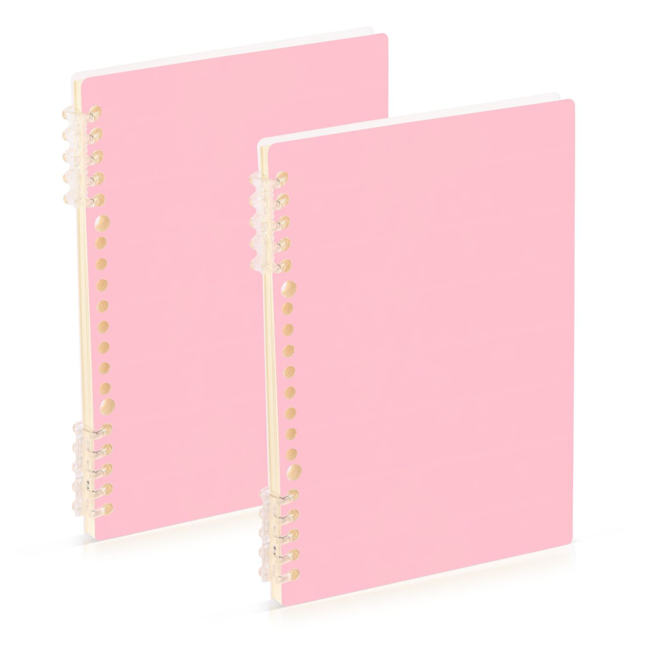 Pale Pink Notebooks 2 Pcs 1-subject Journal 60 Sheets A5 College Ruled ...