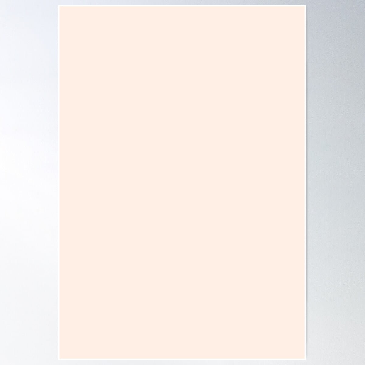 Pale Pink Solid Color Poster Wall Art, Modern Wall Decor For Living ...
