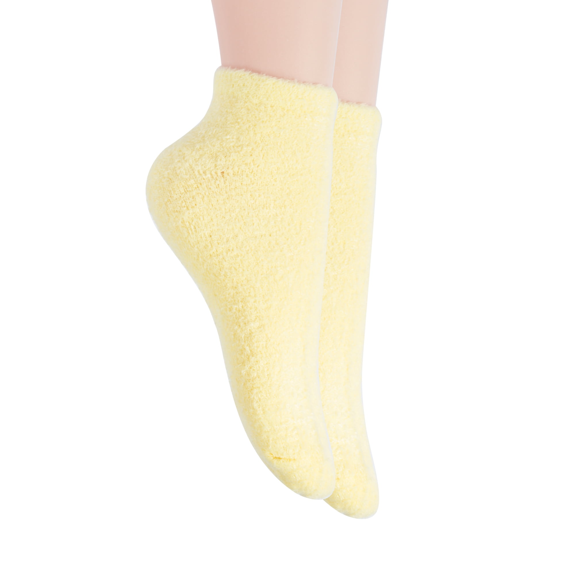 Pale Yellow Aloe-Infused Spa Socks - Walmart.com