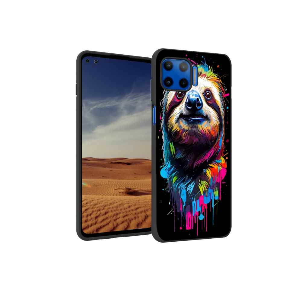 Pale-throated-Three-toed-Sloth-face-358 phone case for Moto One 5G for ...