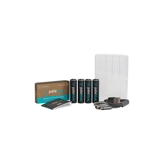 Paleblue AA Rechargeable Battery - Pack of 4 - Walmart.com