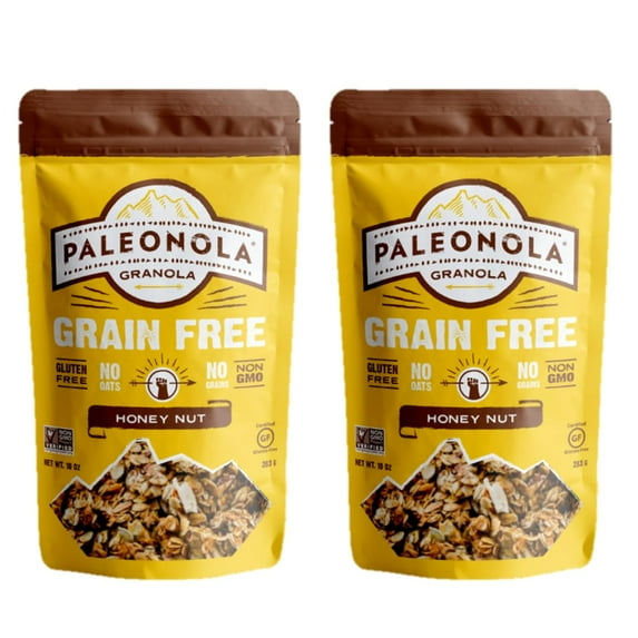 Paleonola - Grain Free OKA4 Granola Honey Nut Flavor 2-Pack - Non-GMO ...