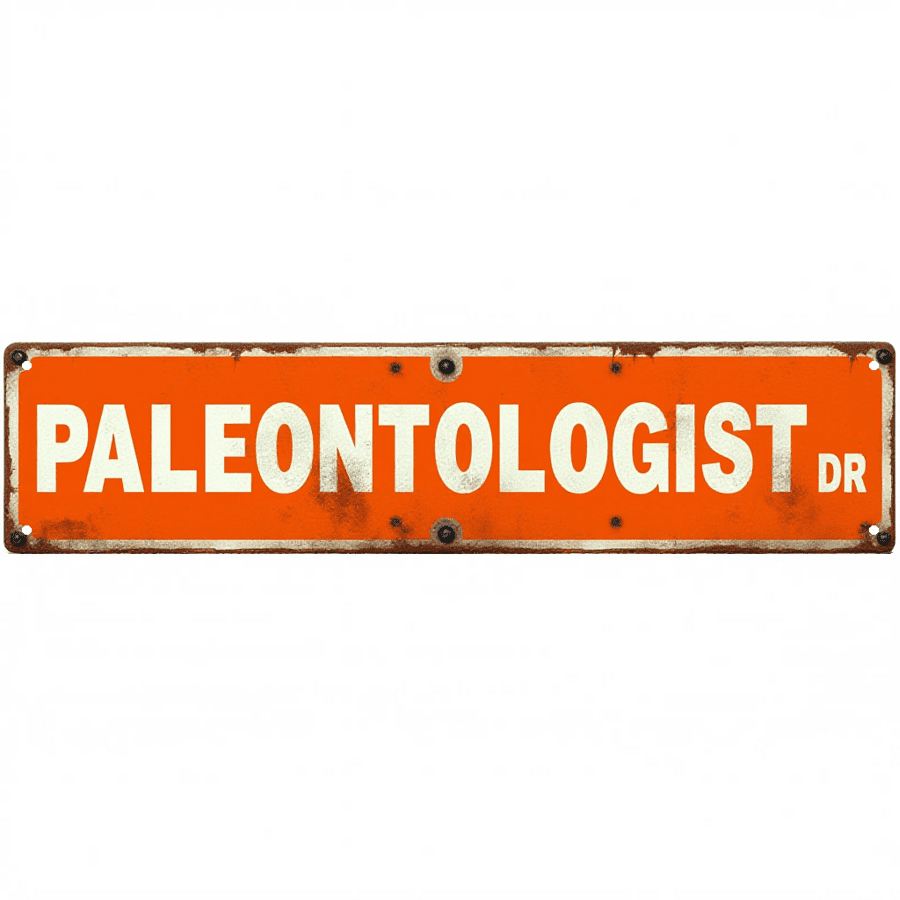 Paleontologist Dr Tin Signs 16*4 Inches "Paleontologist Dr" Office ...