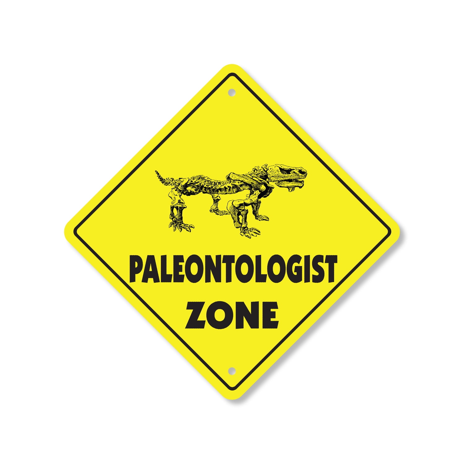 Paleontologist Plastic Crossing Sign - 12 Inch X 12 Inch Xing Sign Gift ...