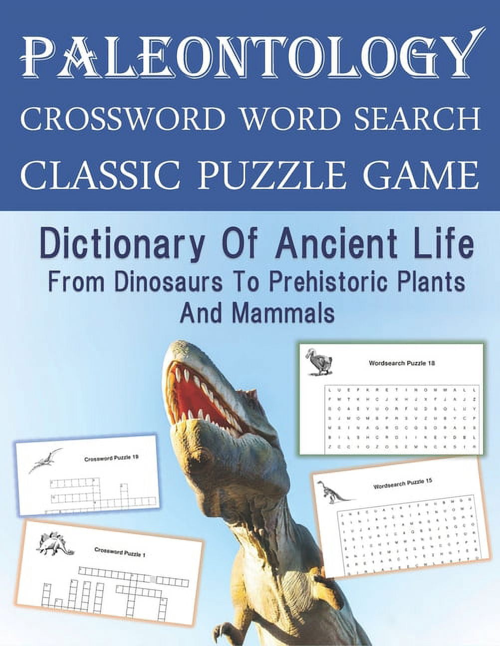 Paleontology Crossword Word Search Classic Puzzle Game Dictionary Of ...