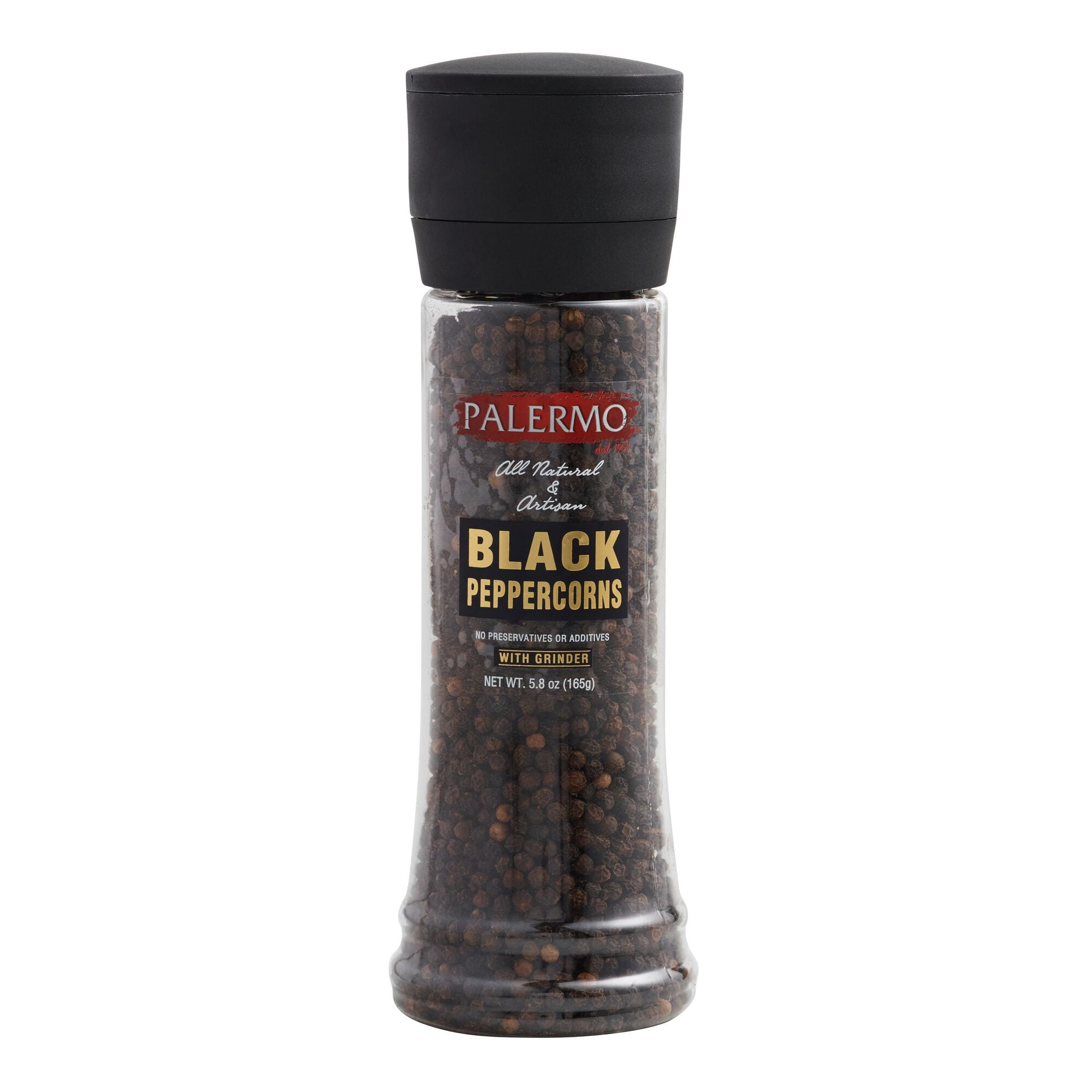 Palermo Black Peppercorn Grinder 9 oz - Walmart.com