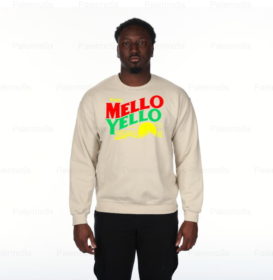 Palermo96 Mellow Yellow 80s Retro Enjoy Soda Vintage Ad Graphic Style ...