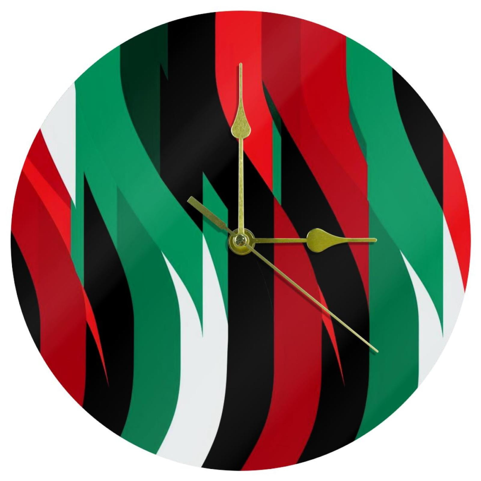 Palestine Circular Acrylic Wall Clock - Stylish Timepiece for Home ...