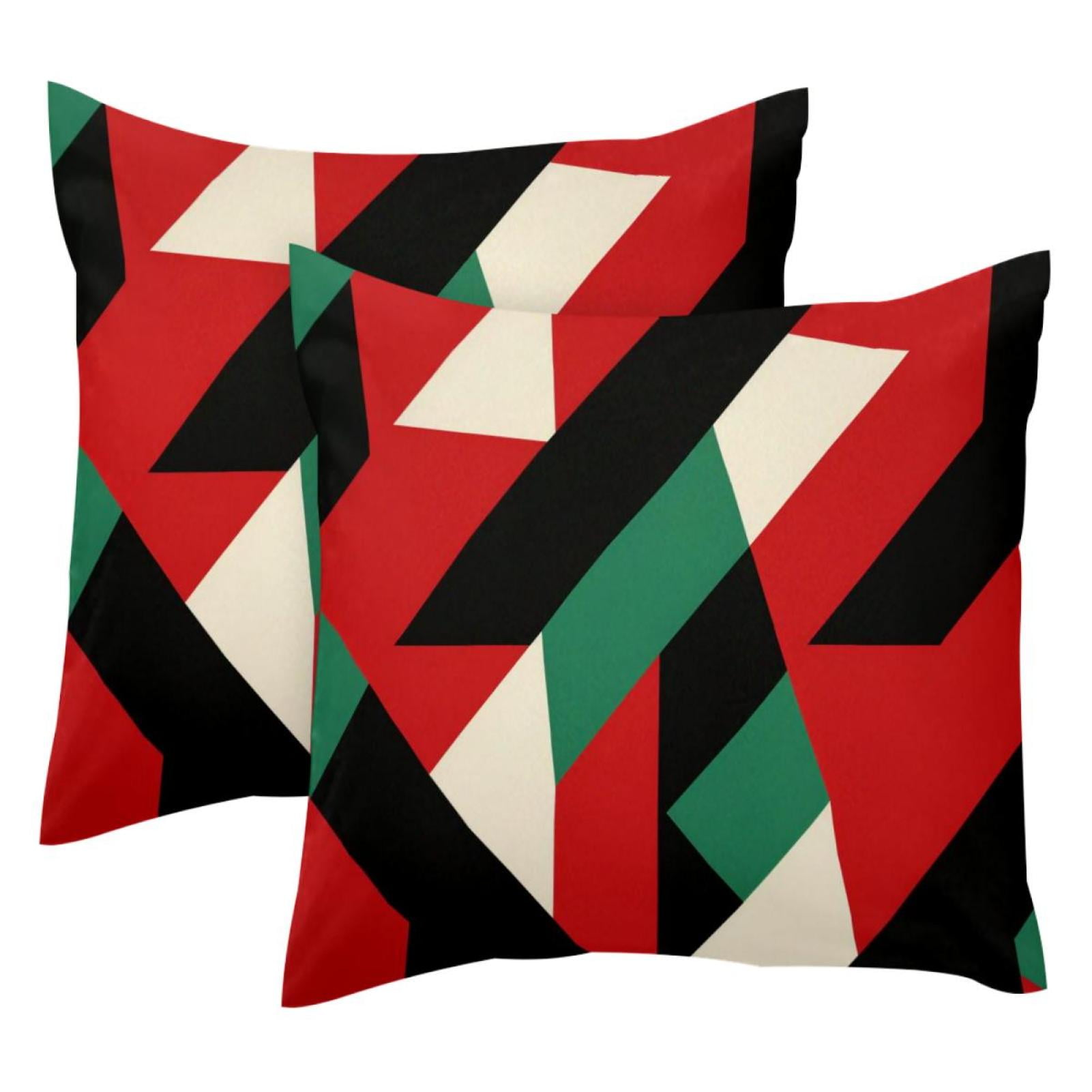 Palestine Country Luxurious Velvet Throw Pillow Inserts 2PCS Chair ...