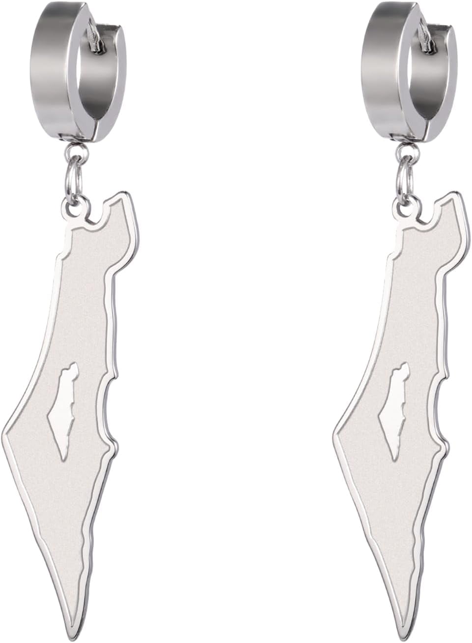 Palestine Dangle Drop Earrings for Women Palestine Map Country Flag ...
