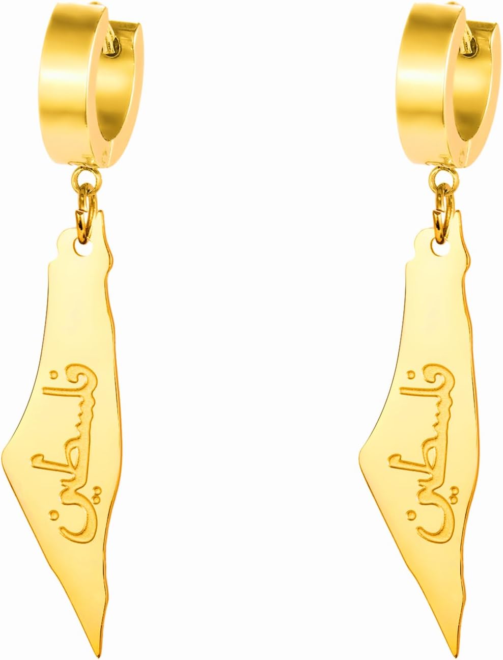 Palestine Dangle Drop Earrings for Women Palestine Map Country Flag ...