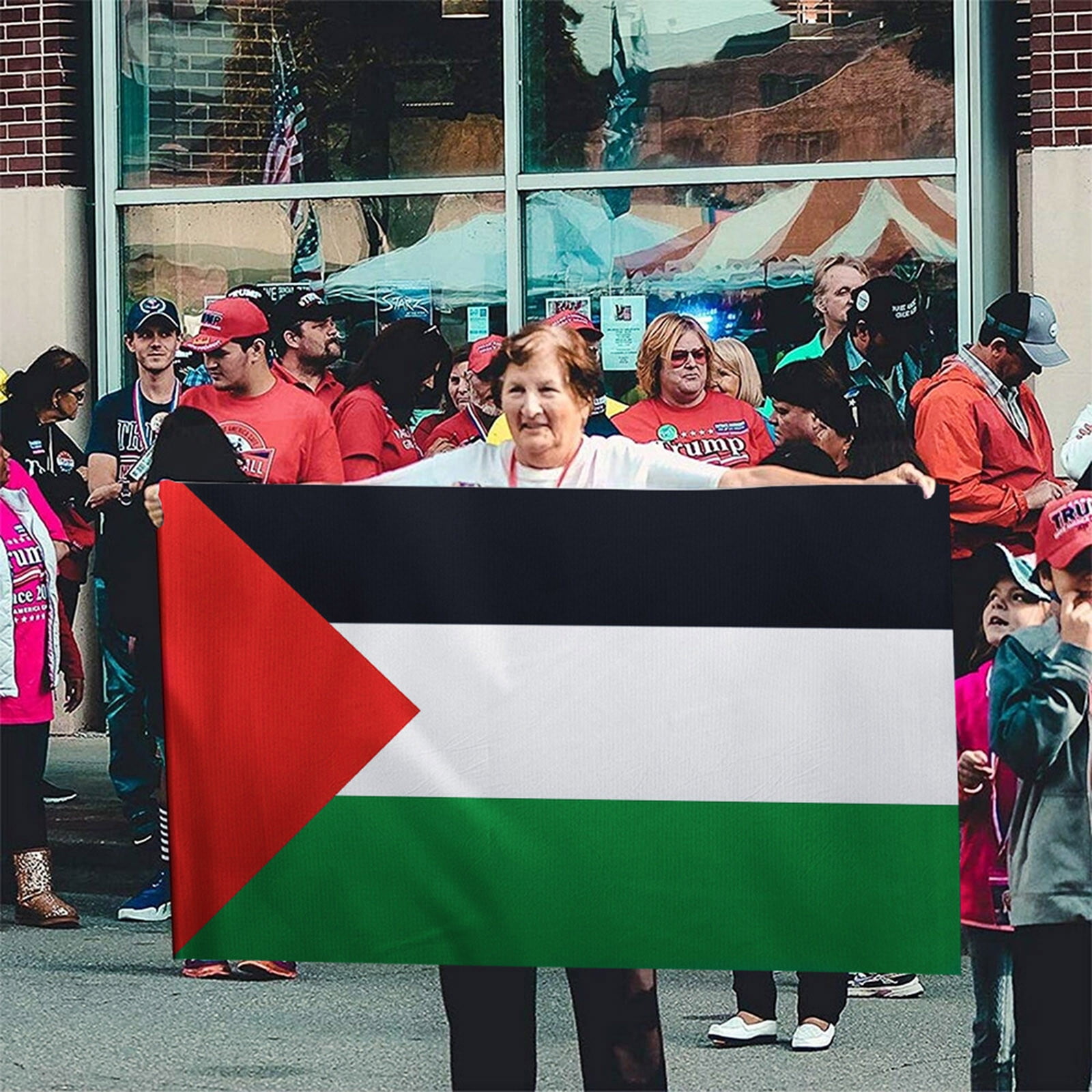 Palestine Flag 3x5 Ft Thick Polyester, Fade Resistant, Brass Grommets ...