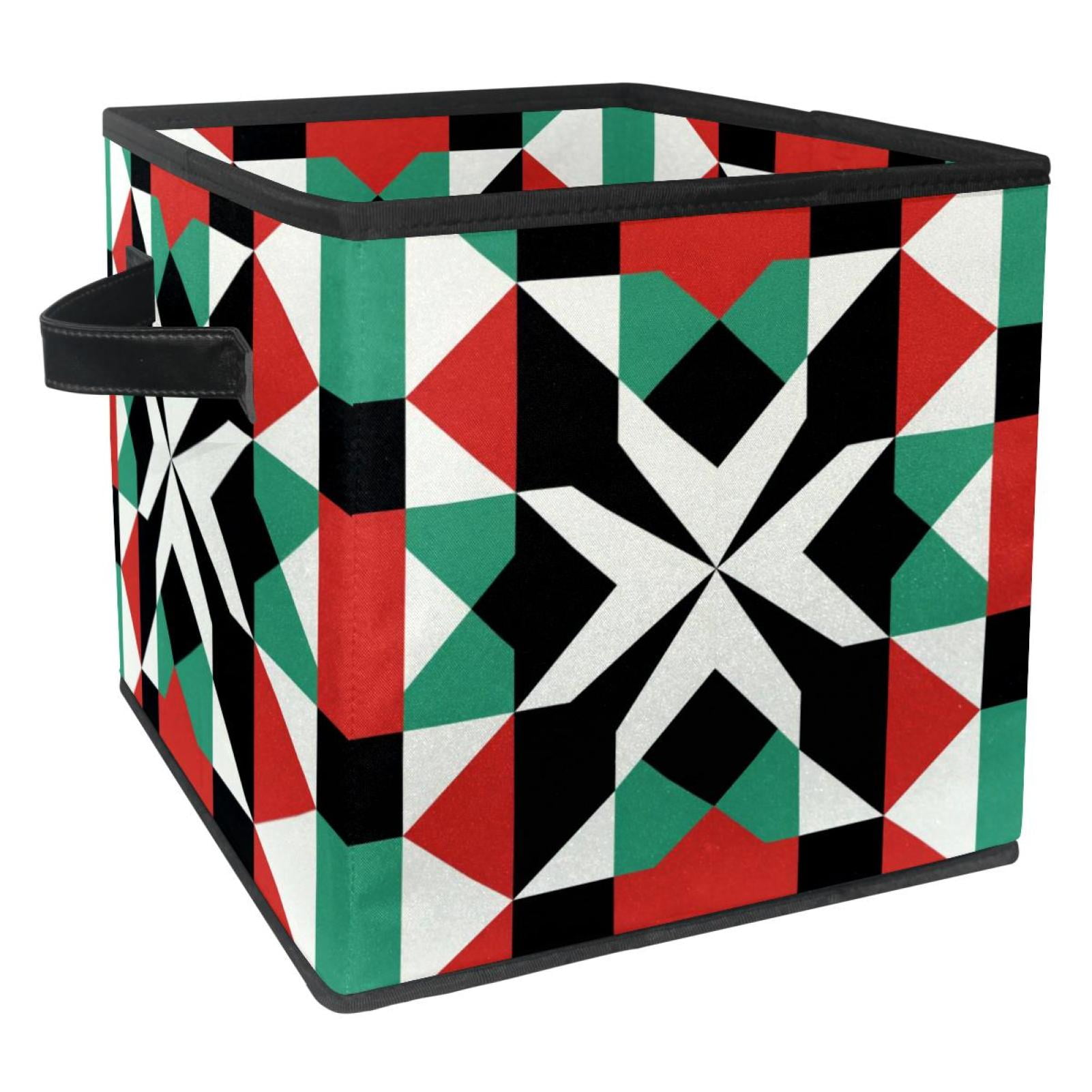 Palestine Foldable Toy Box with Handle, 10.8"x10.5"x10.6", Large ...