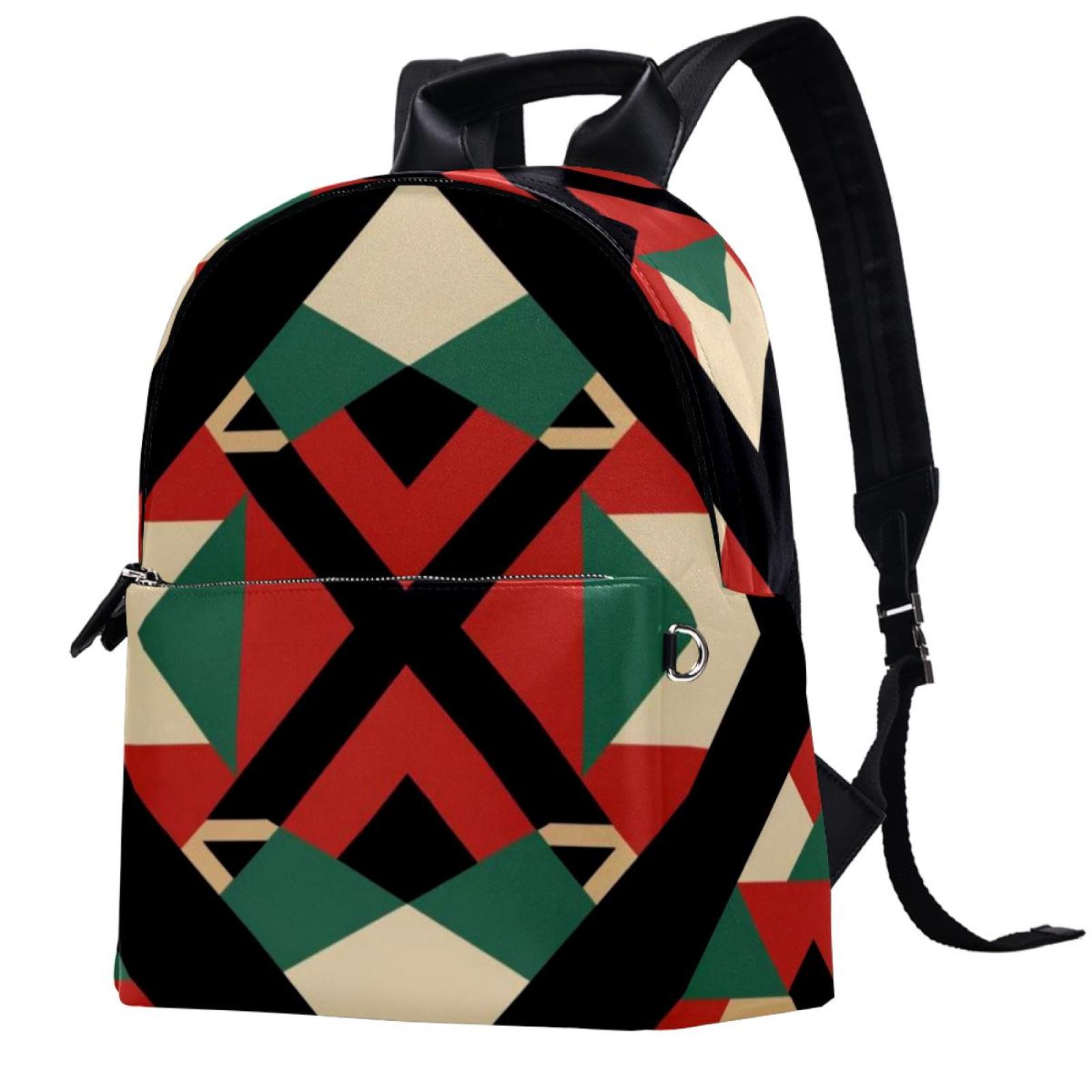 Palestine Leather Backpack with Adjustable Shoulder Straps, Large ...