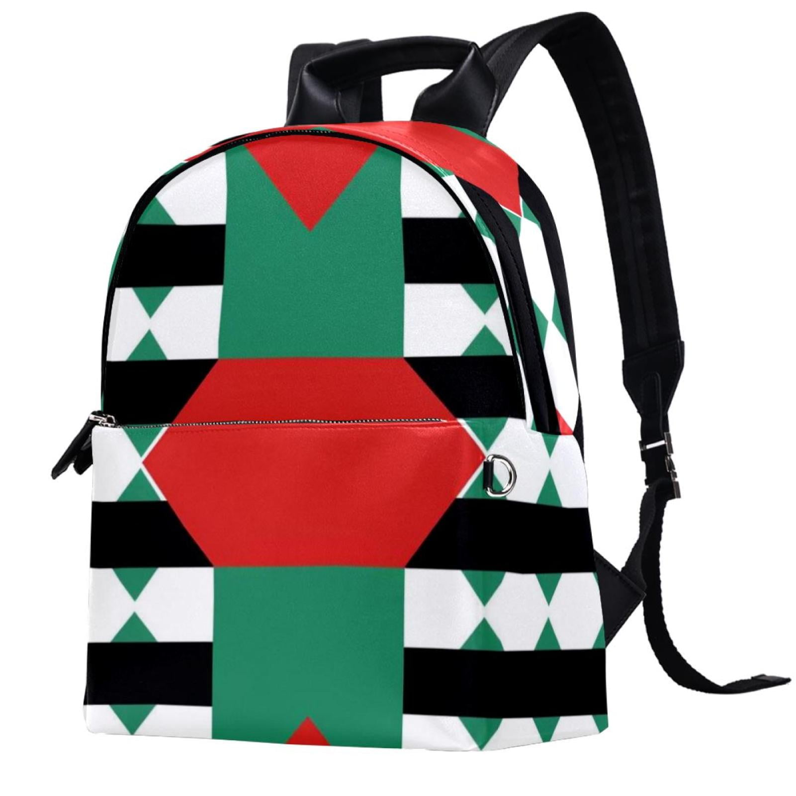 Palestine Leather Laptop Backpack with Adjustable Shoulder Straps ...