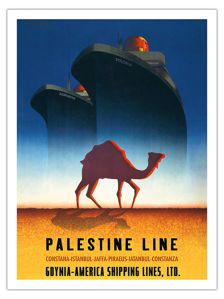 Palestine Line - Gdynia-America Shipping Lines SS Kościuszko & SS ...