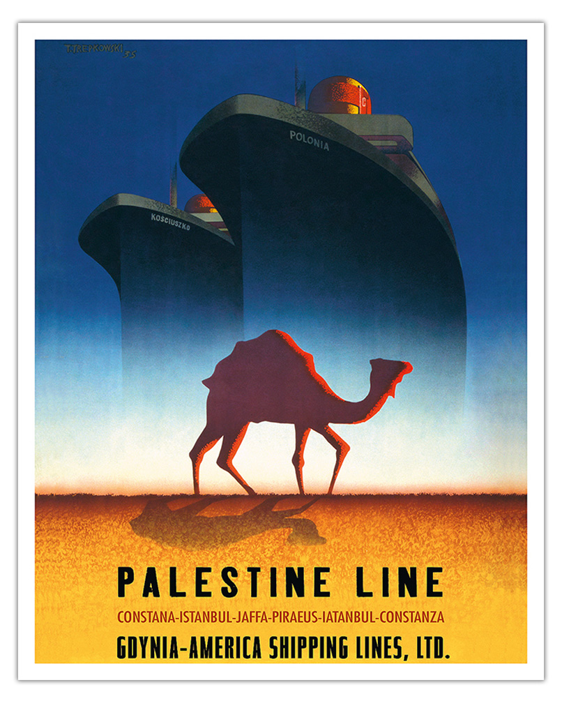 Palestine Line - Gdynia-America Shipping Lines SS Kościuszko & SS ...