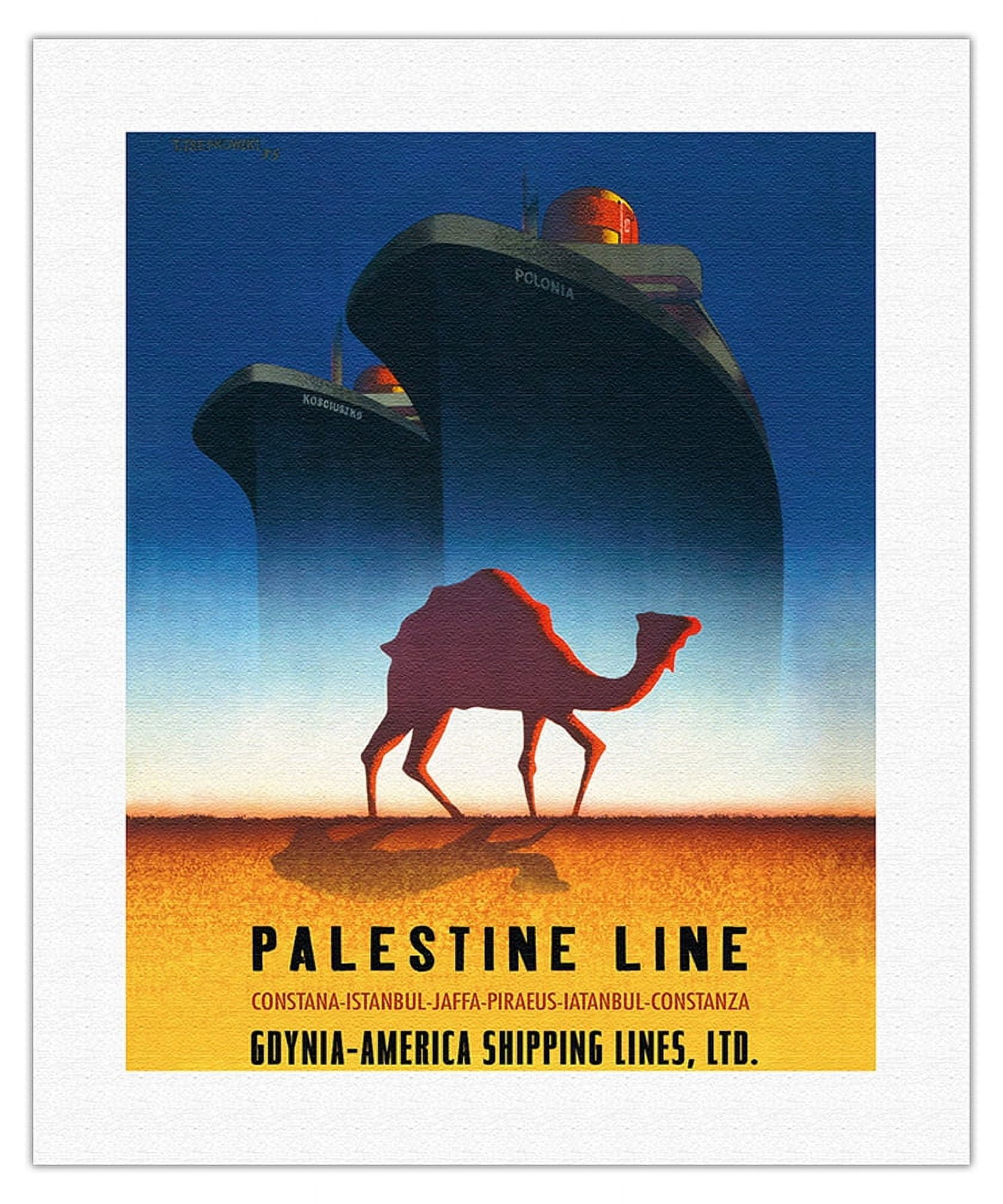Palestine Line - Gdynia-America Shipping Lines SS Kościuszko & SS ...