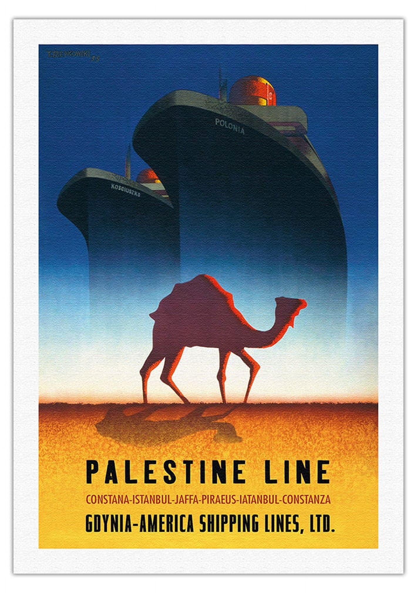 Palestine Line - Gdynia-America Shipping Lines SS Kościuszko & SS ...