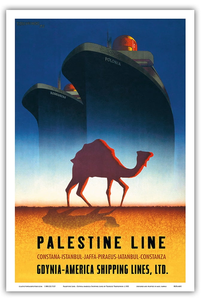 Palestine Line - Gdynia-America Shipping Lines SS Kościuszko & SS ...