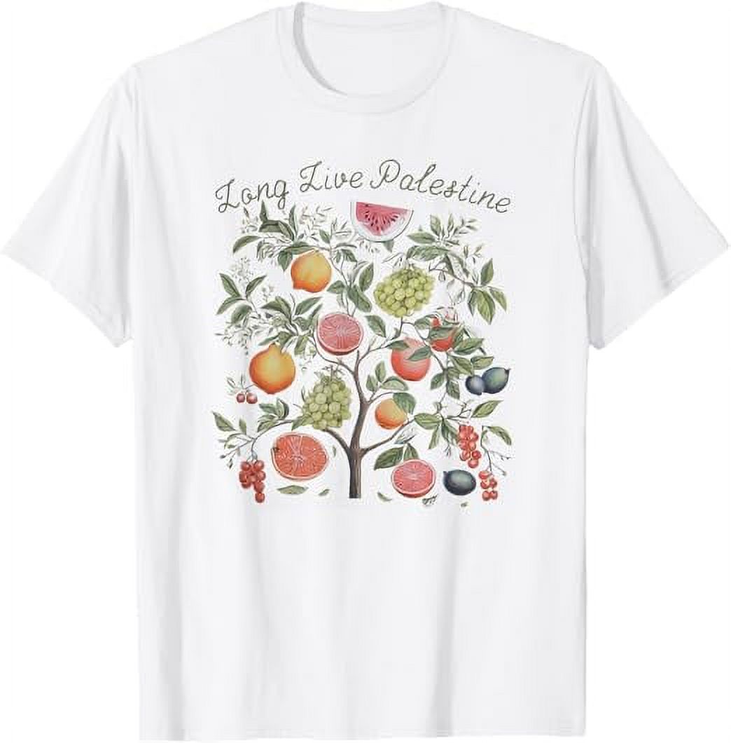 Palestine Long Live Fruits of Palestine Olive Tree Vintage T-Shirt ...
