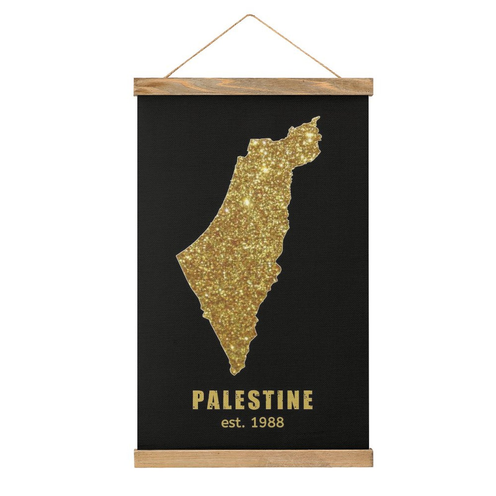 Palestine Map Poster Artworks Canvas Poster Art Gifts Wall Art Canvas ...