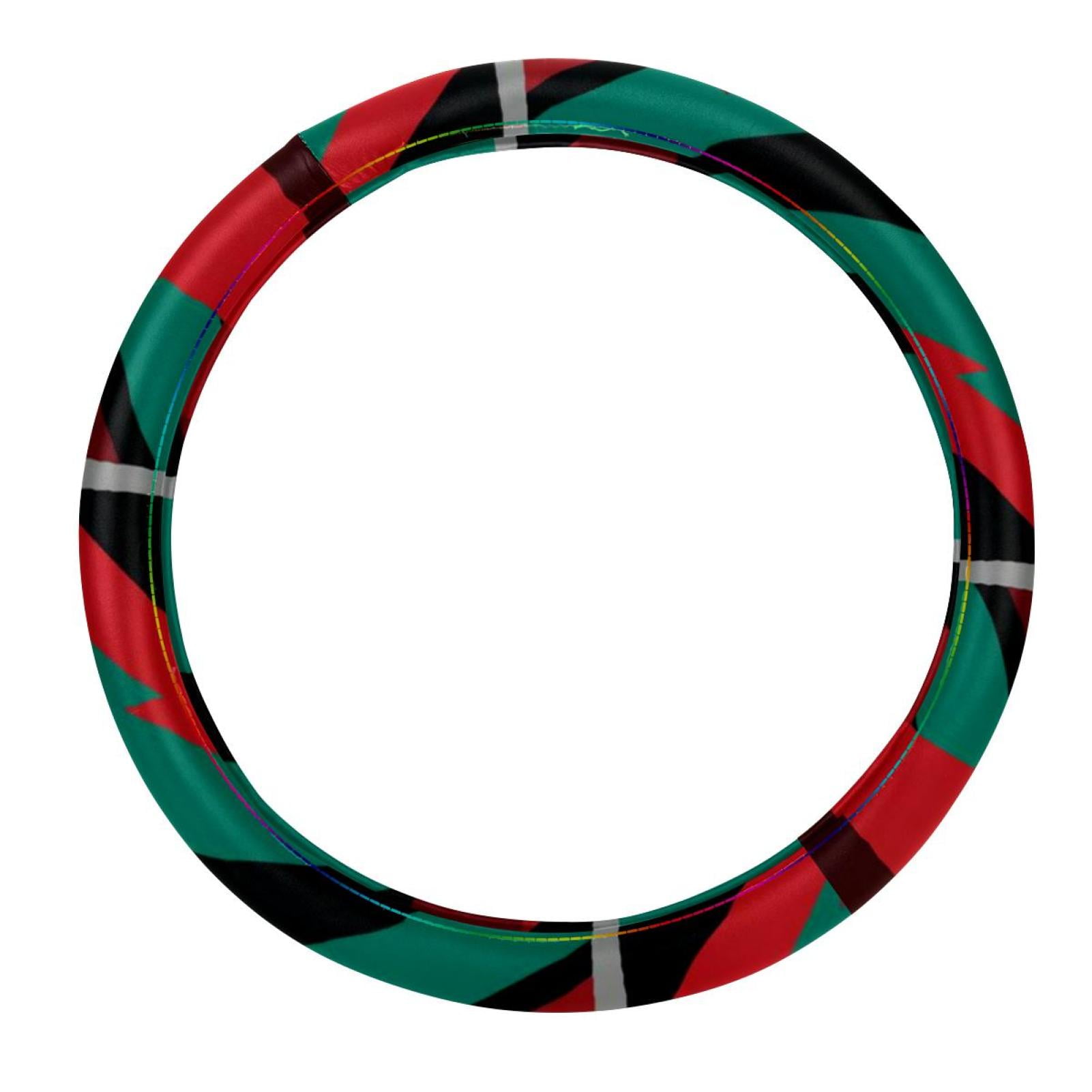 Palestine Printed 14.5 Inch PVC Leather Car Wheel Covers Steering Wheel ...