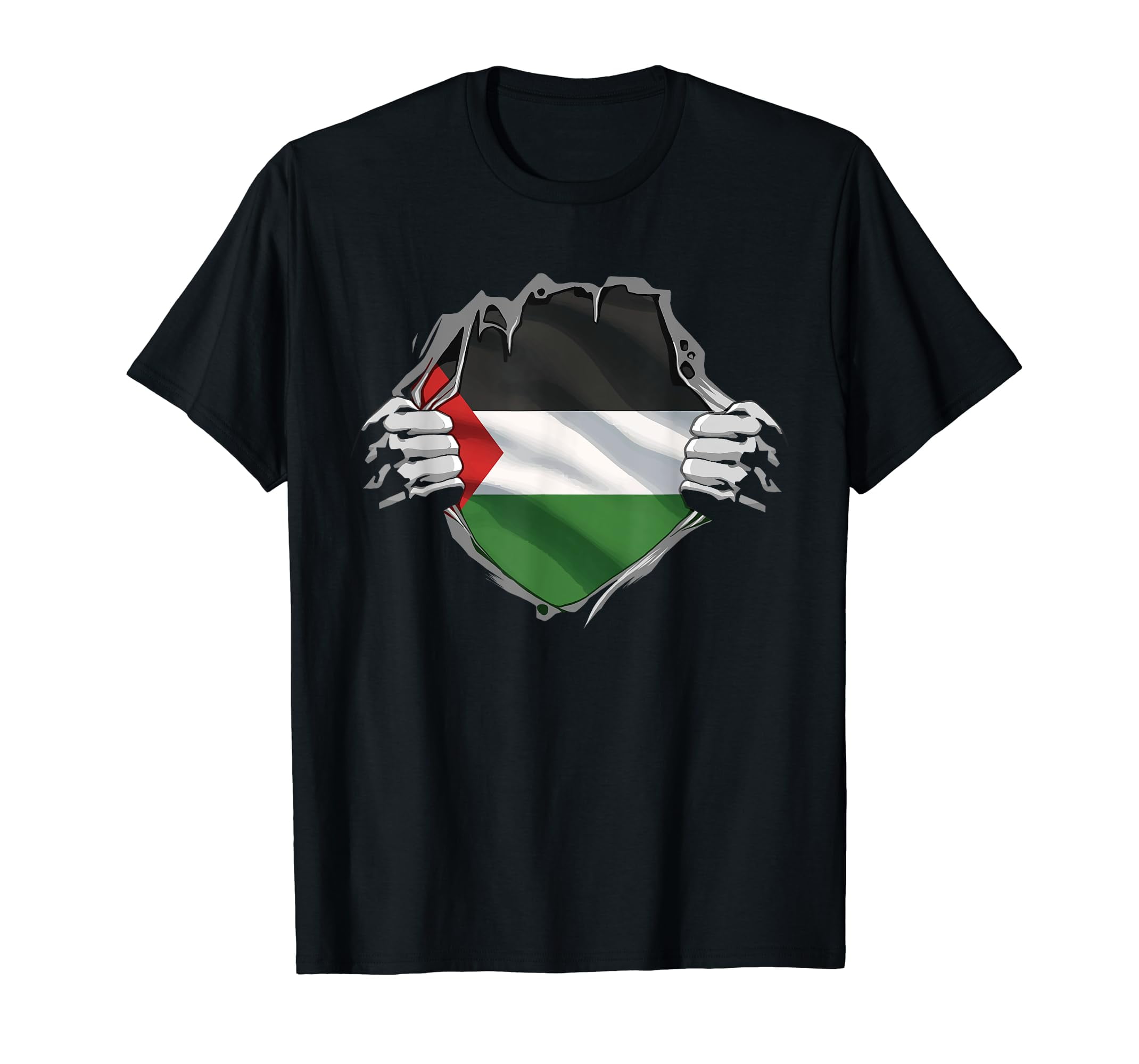 Palestine Shirt Palestinian Flag Arabic Roots Heritage DNA T-Shirt ...