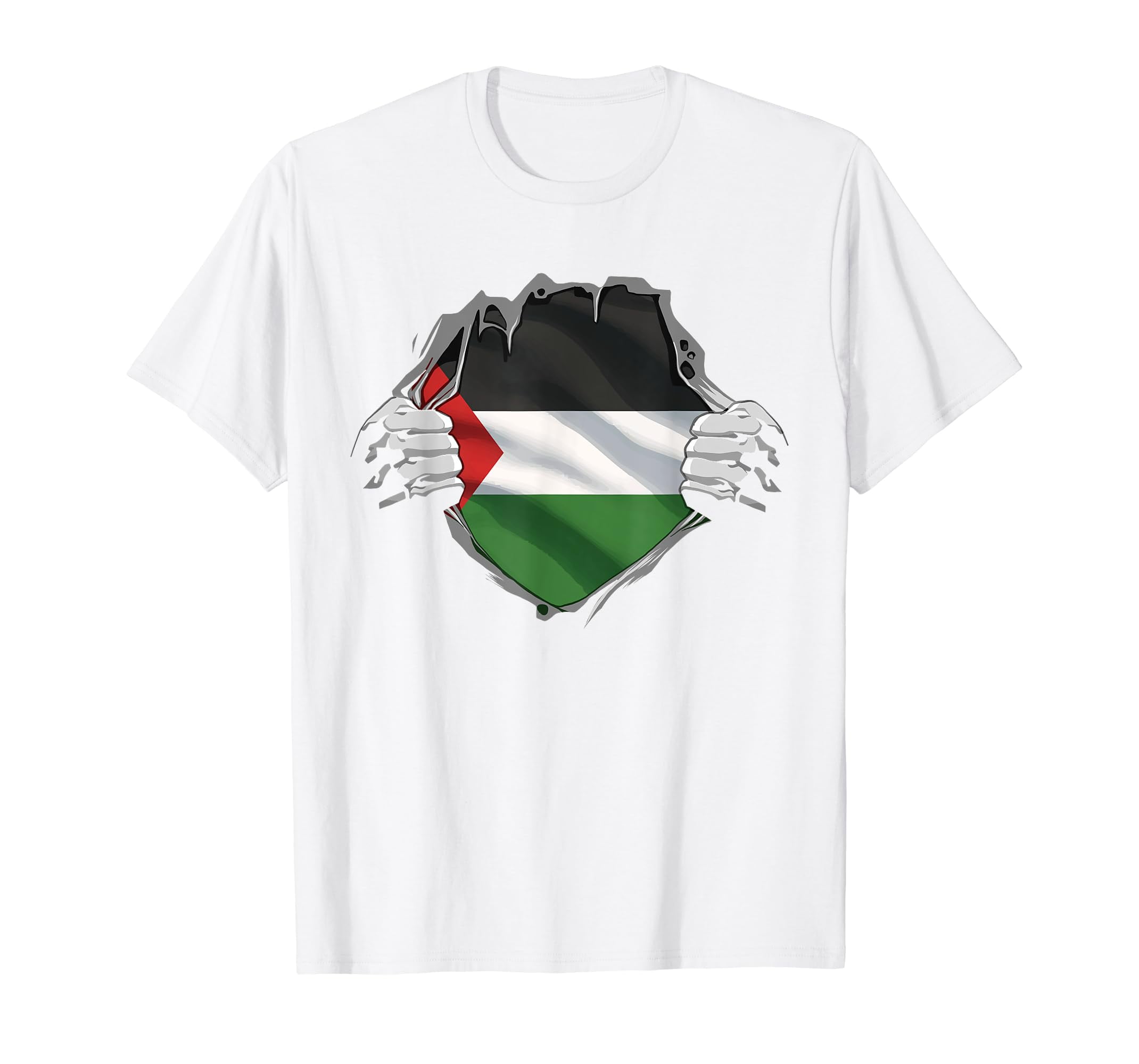 Palestine Shirt Palestinian Flag Arabic Roots Heritage DNA White T ...