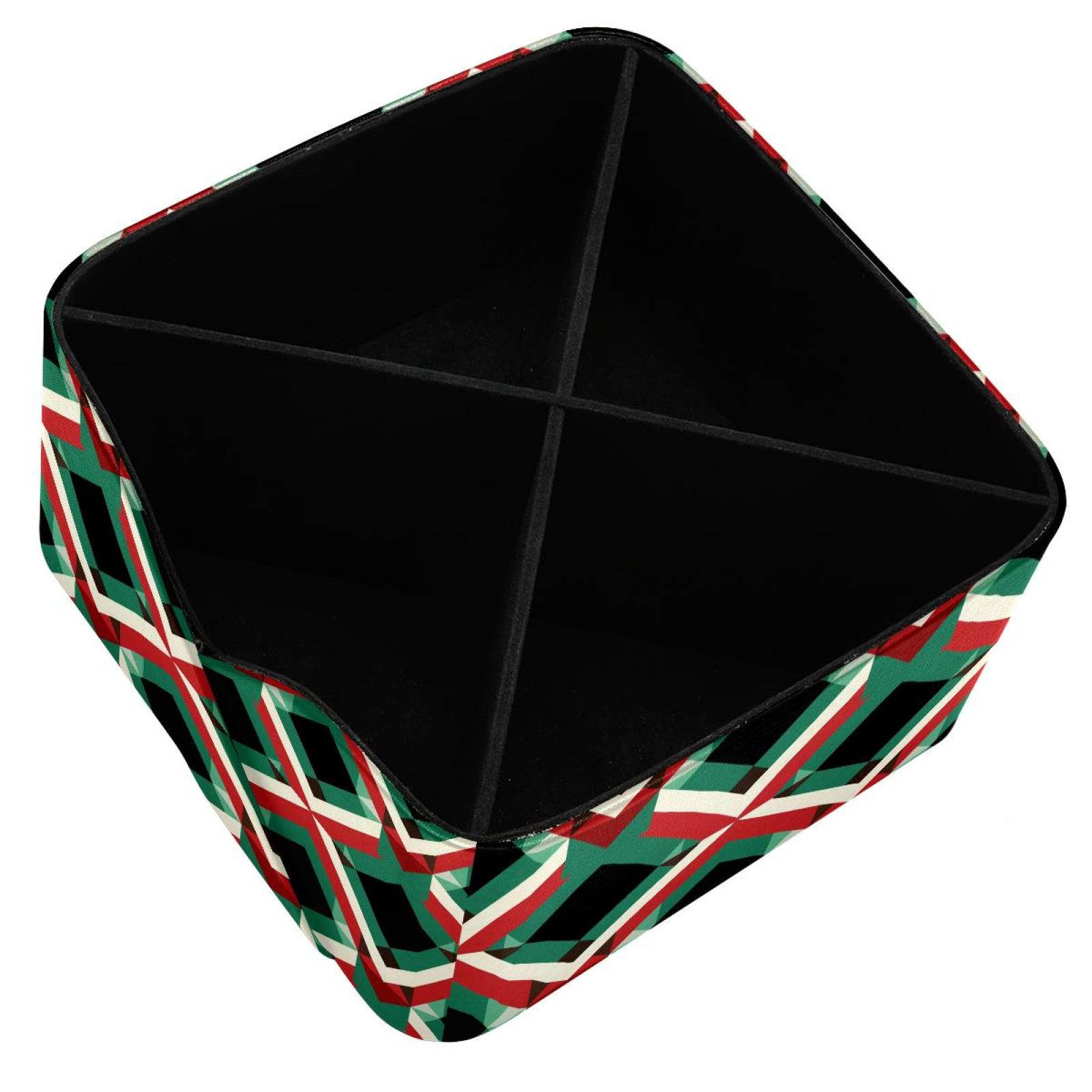 Palestine Square Pen Case with 4 Compartments, Removable Dividers, Pen ...