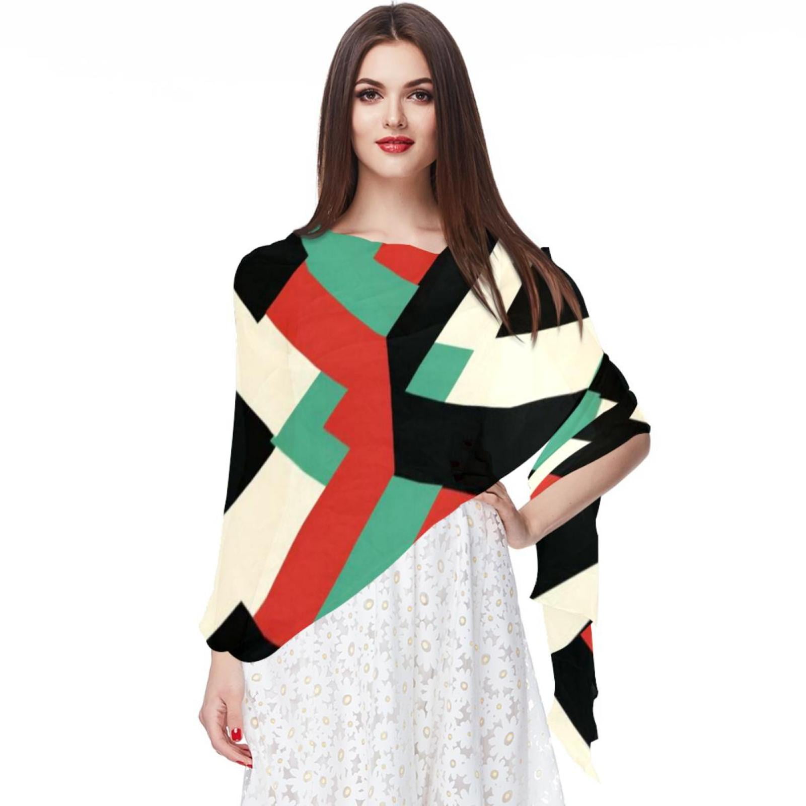 Palestine Translucent Light and Breathable Chiffon Silk Scarf 70.86x28 ...