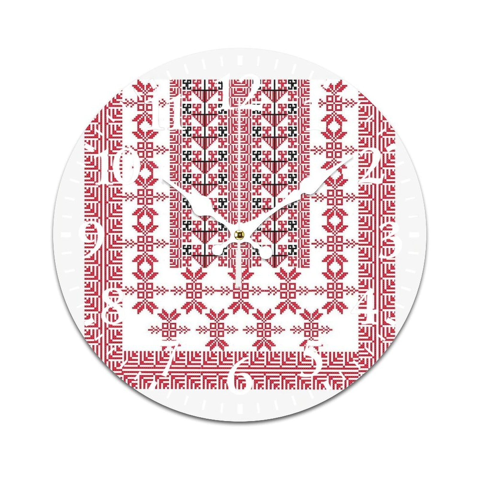 Palestinian Embroidery Wall Clock Modern Design Clocks Wall Hanging ...