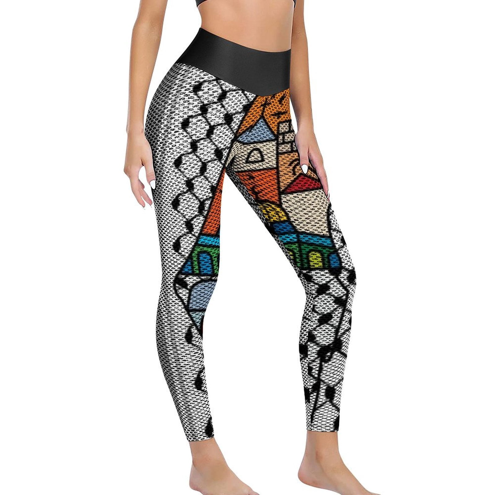 Palestinian Hatta Kufiya Folk Leggings Work Out Yoga Pants High Waist ...