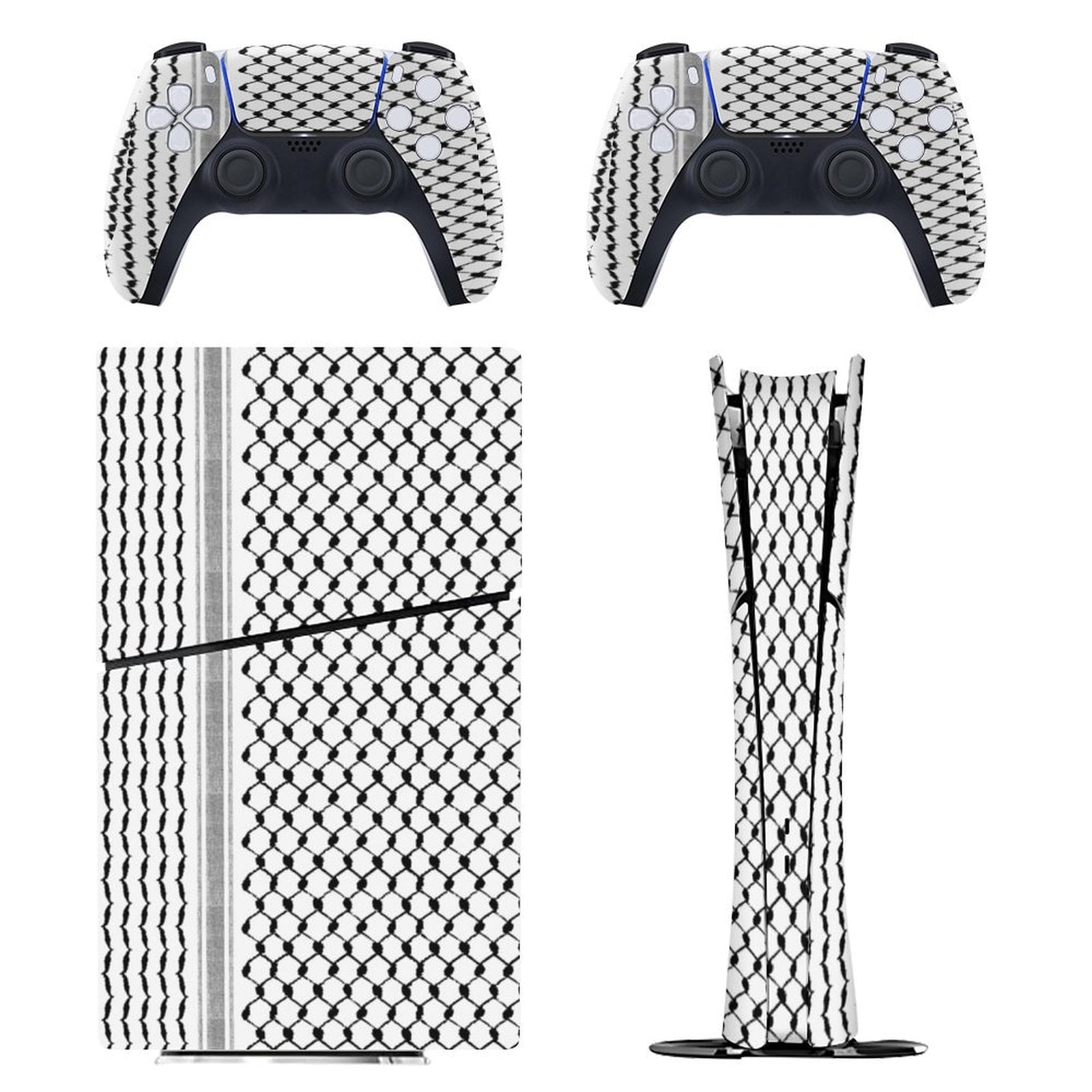 Palestinian Hatta Kufiya Folk Pattern PS5/PS5 Pro/PS5 Slim Digital Disc ...