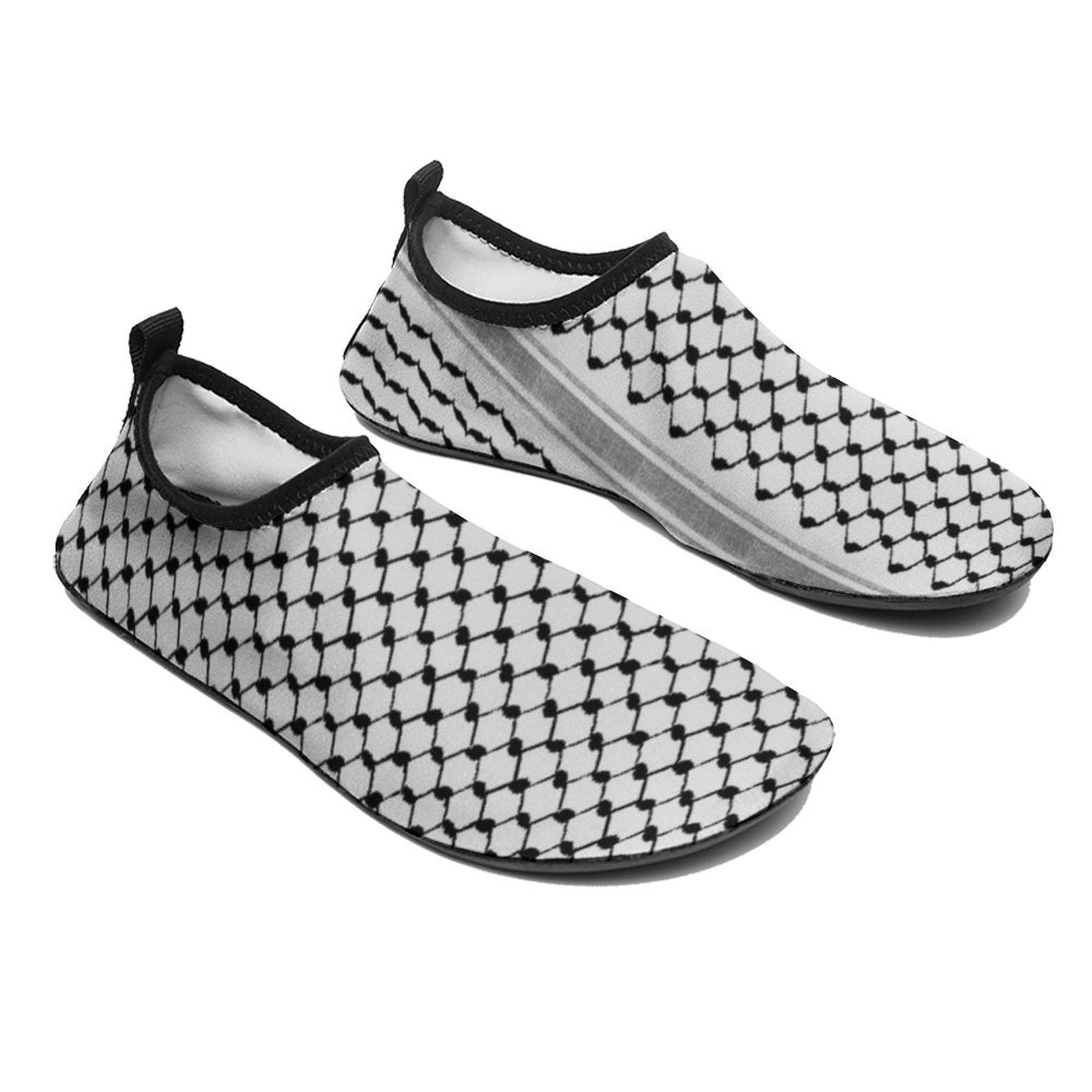 Palestinian Hatta Kufiya Folk Pattern Water Shoes Beach Slip-on Shoes ...