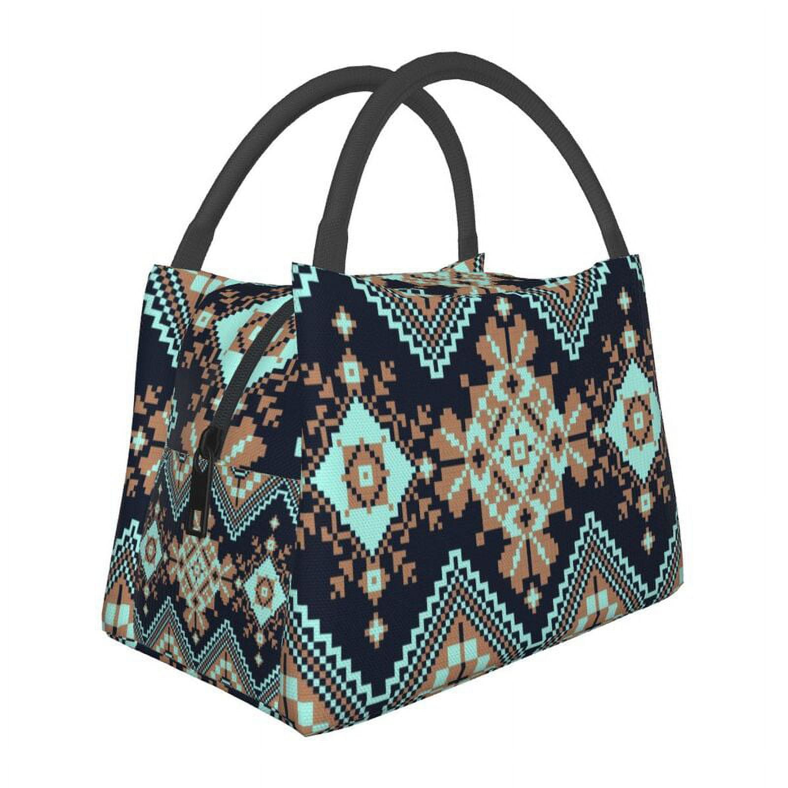 Palestinian Kufiya Thermal Insulated Lunch Bag Women Palestine Keffiyeh ...