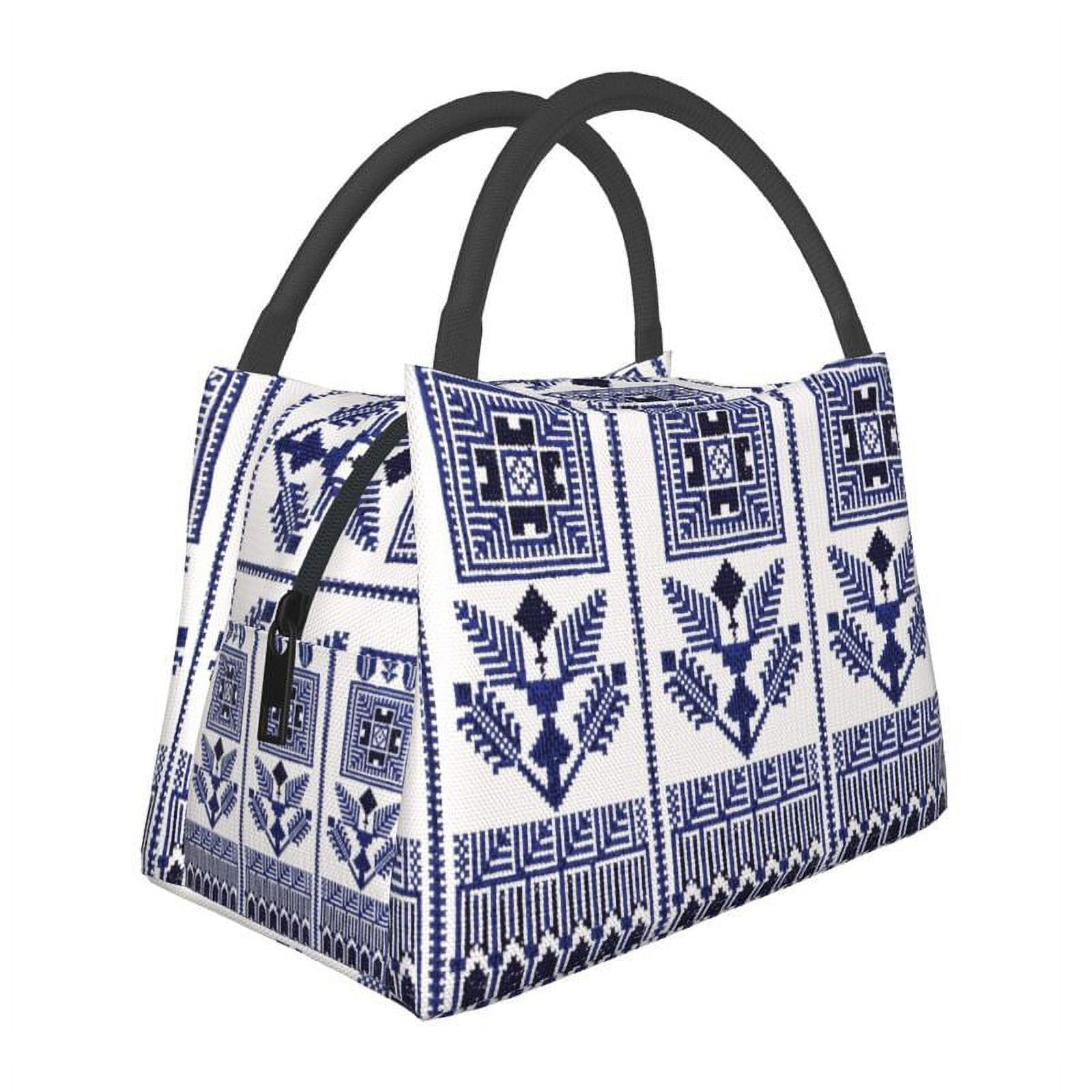 Palestinian Kufiya Thermal Insulated Lunch Bag Women Palestine Keffiyeh ...
