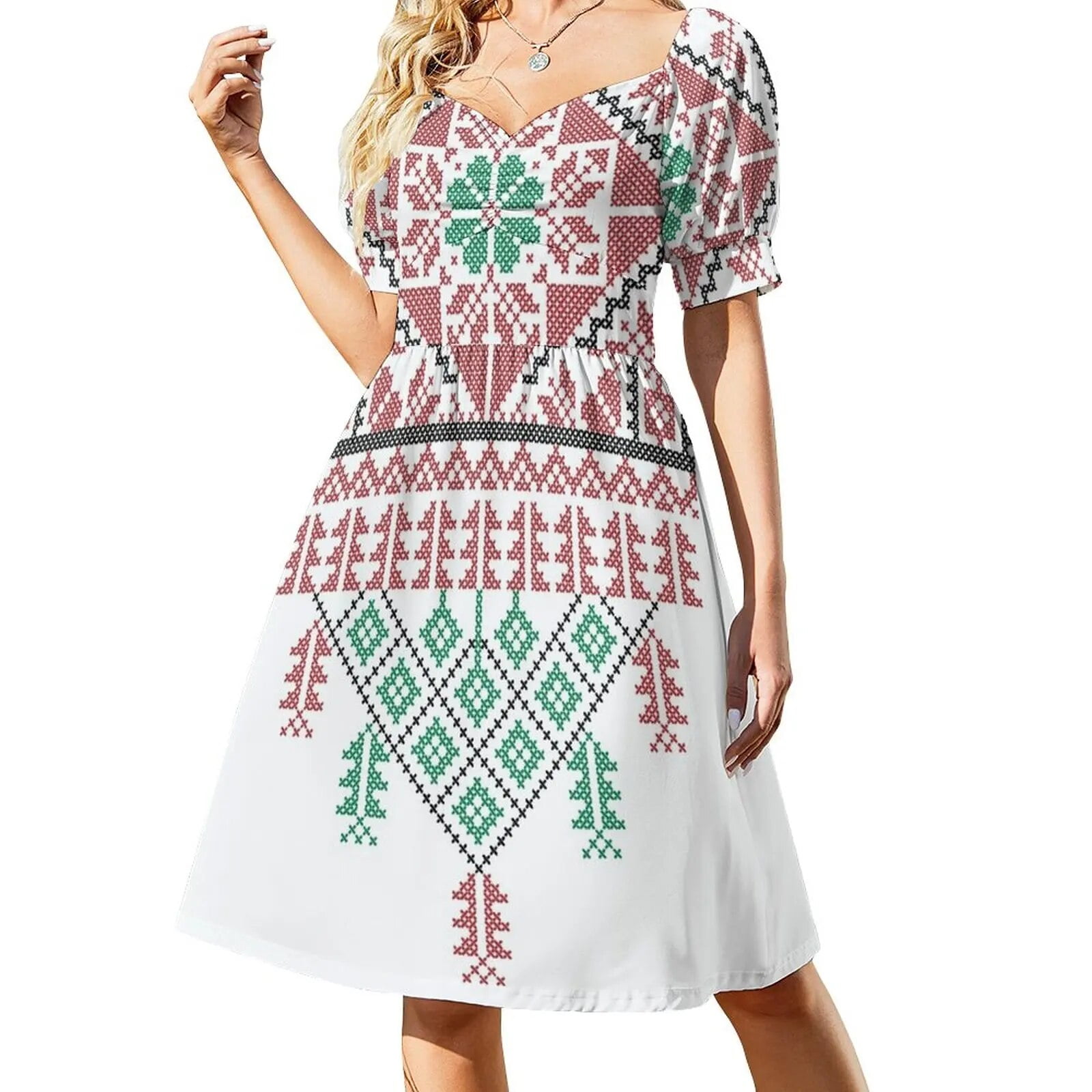 Palestinian Realistic Tatreez Palestine Traditional Embroidery Art ...