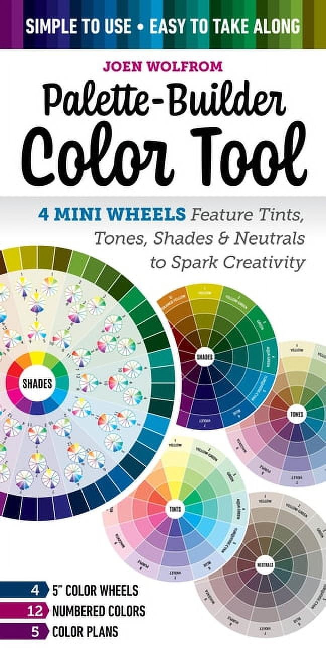 Palette-Builder Color Tool : 4 Mini Wheels Feature Tints, Tones, Shades ...