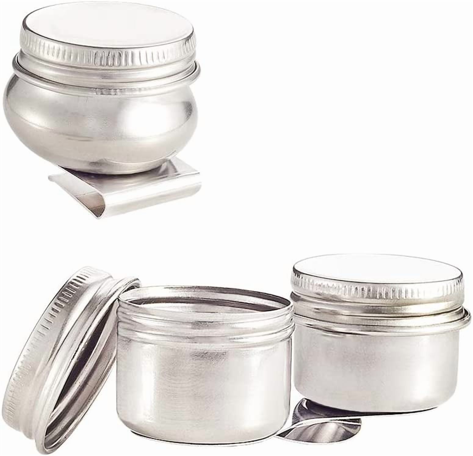 Palette Cups of 2 Set Double Dipper Palette Cup with Screw Lid and Clip ...