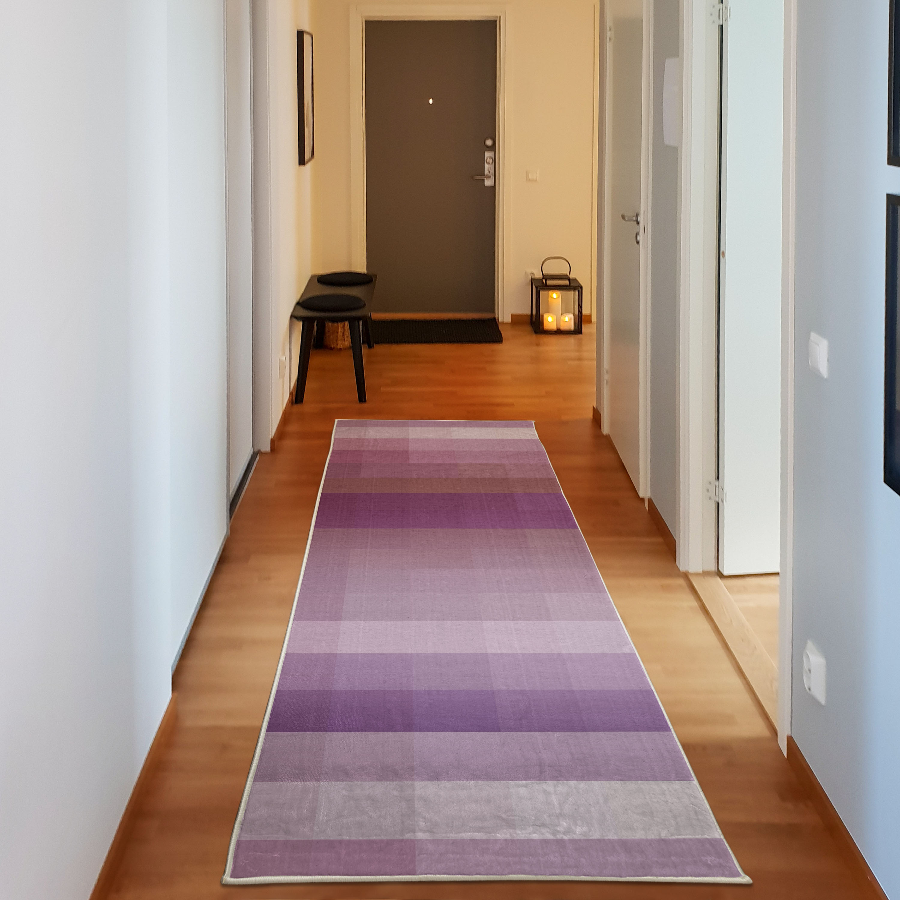 Palette Decorative Rug, Abstract Vortex Swirls and Shapes Pattern ...