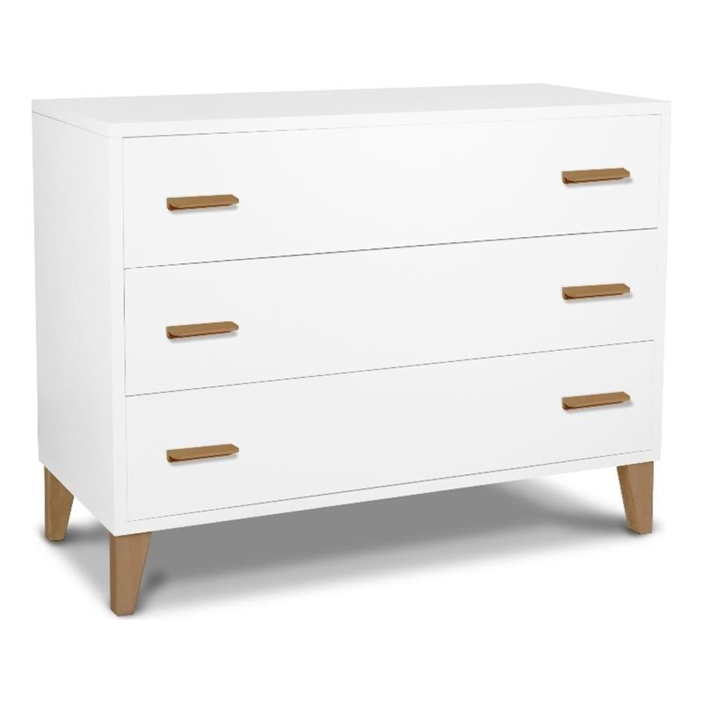 Pali Design Caravaggio Modern Hard Beech Wood Dresser in White/Walnut ...